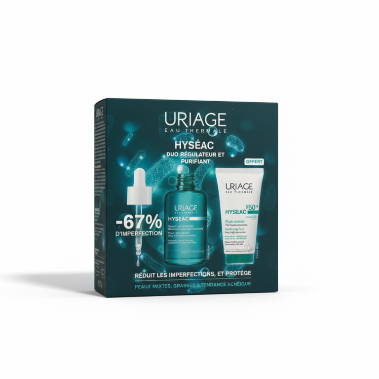 Uriage Hyseac Serum Booster 30ml+Hyseac spf50+ 50ml pack – Paracharm.ma ...